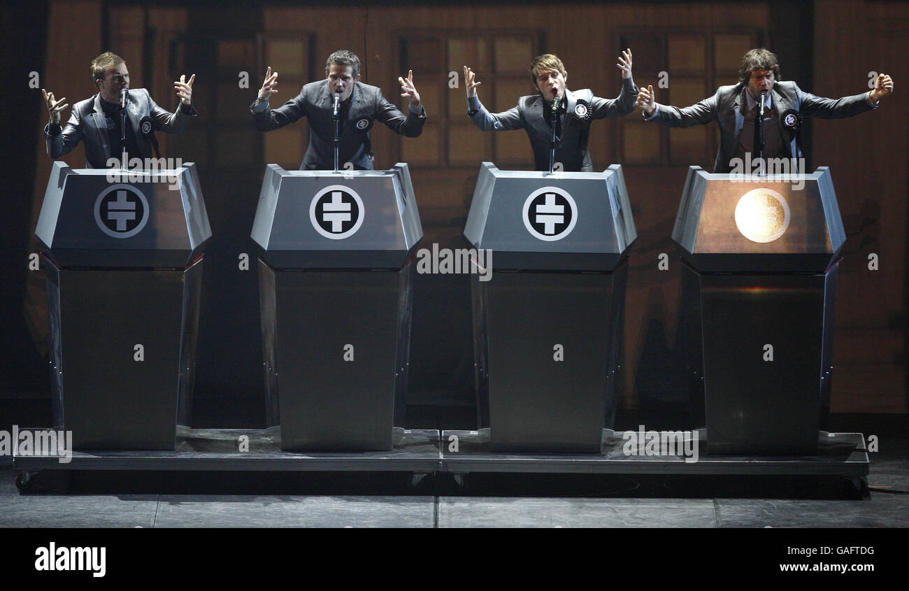 Take That In Concert - Manchester Stock Photo - Alamy