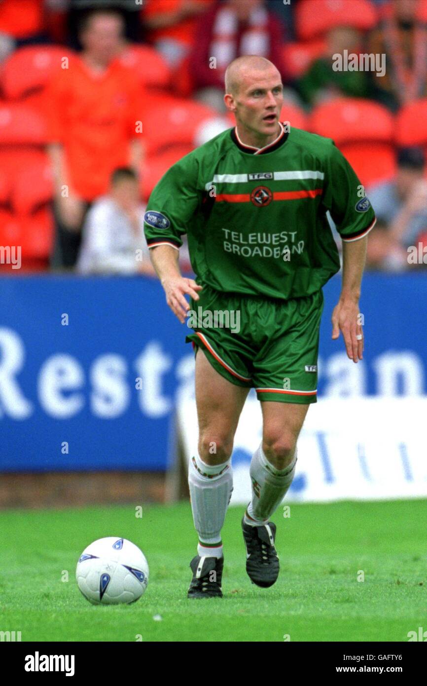 Dundee United's Derek Lilley in action during the 1-1 draw against ...