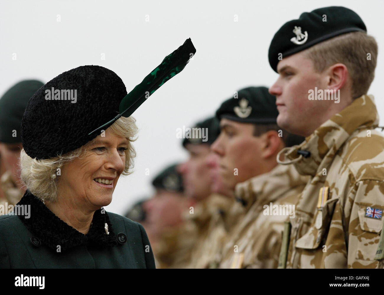The Duchess of Cornwall visits Bulford Camp in Salisbury to present ...