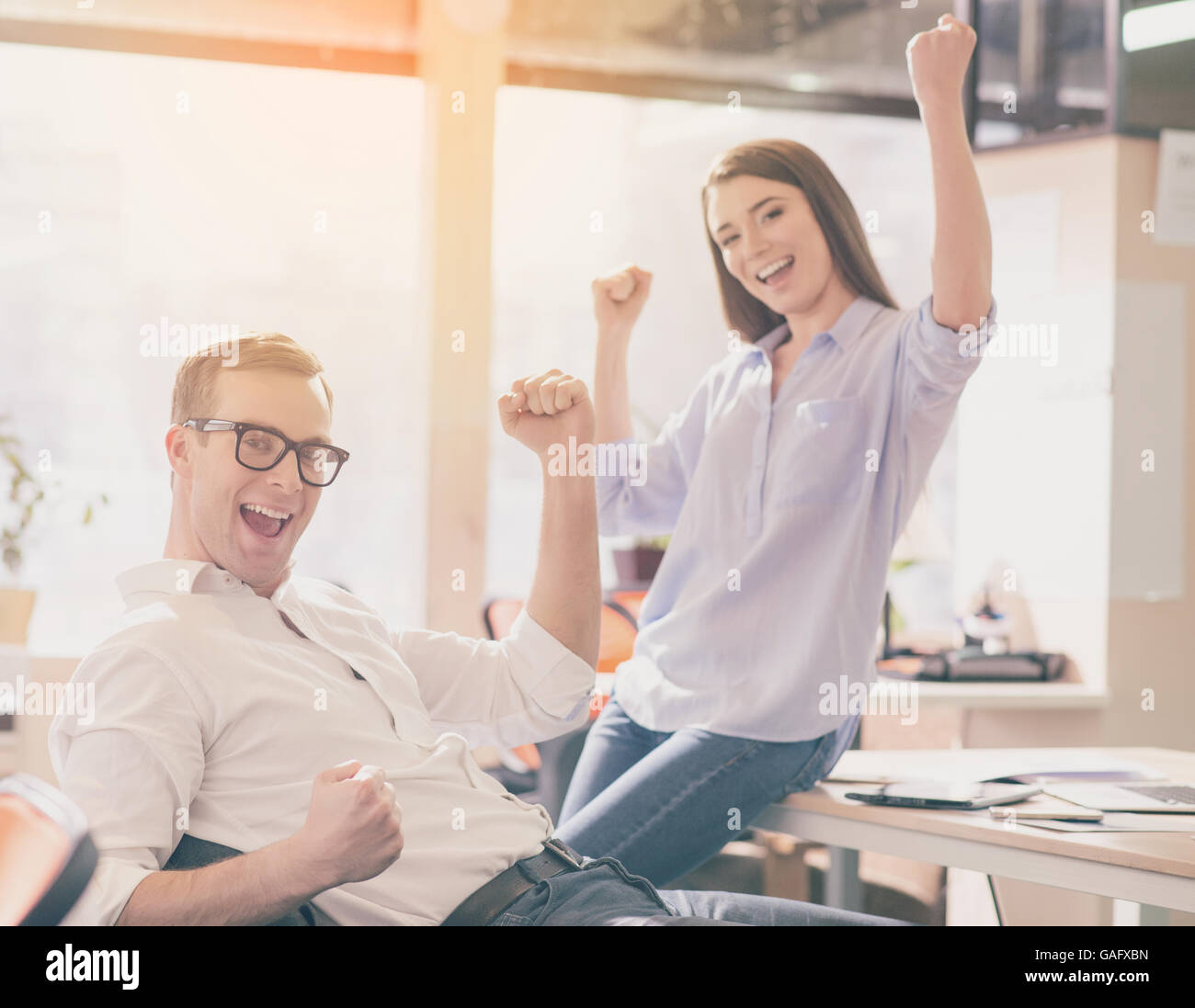 Modern business world Stock Photo - Alamy