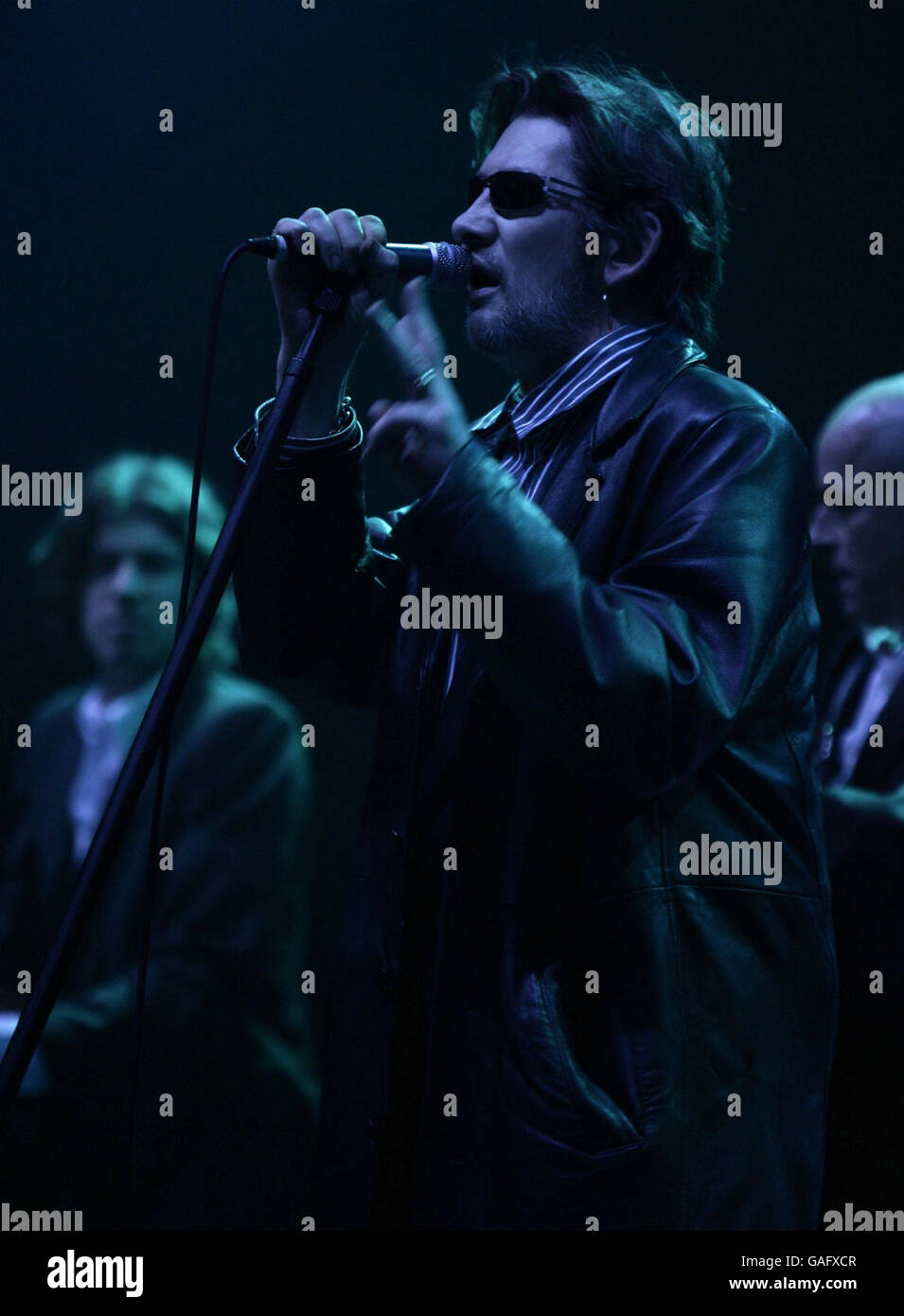 The Pogues in concert - London Stock Photo - Alamy