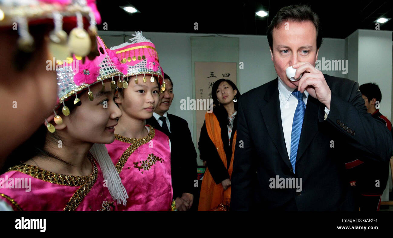 David Cameron visits China Stock Photo - Alamy