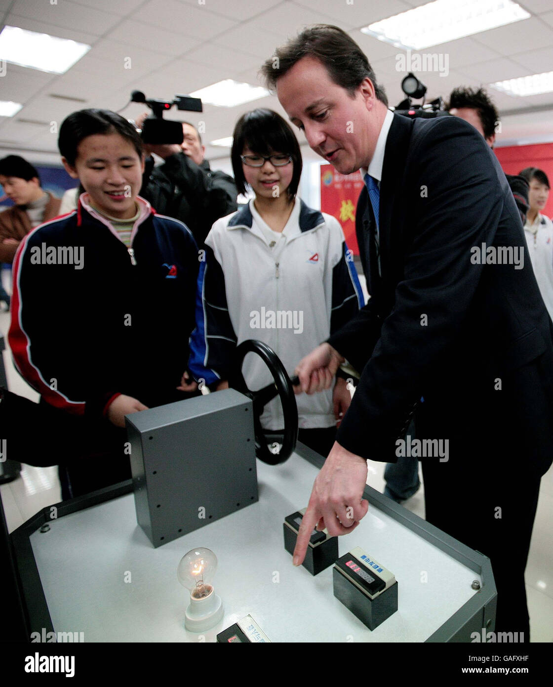 David Cameron visits China Stock Photo - Alamy