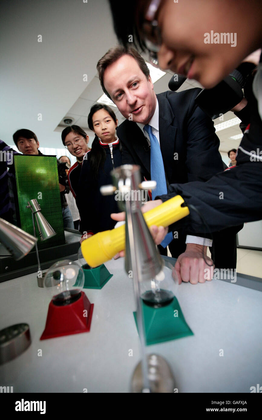 David Cameron visits China Stock Photo - Alamy