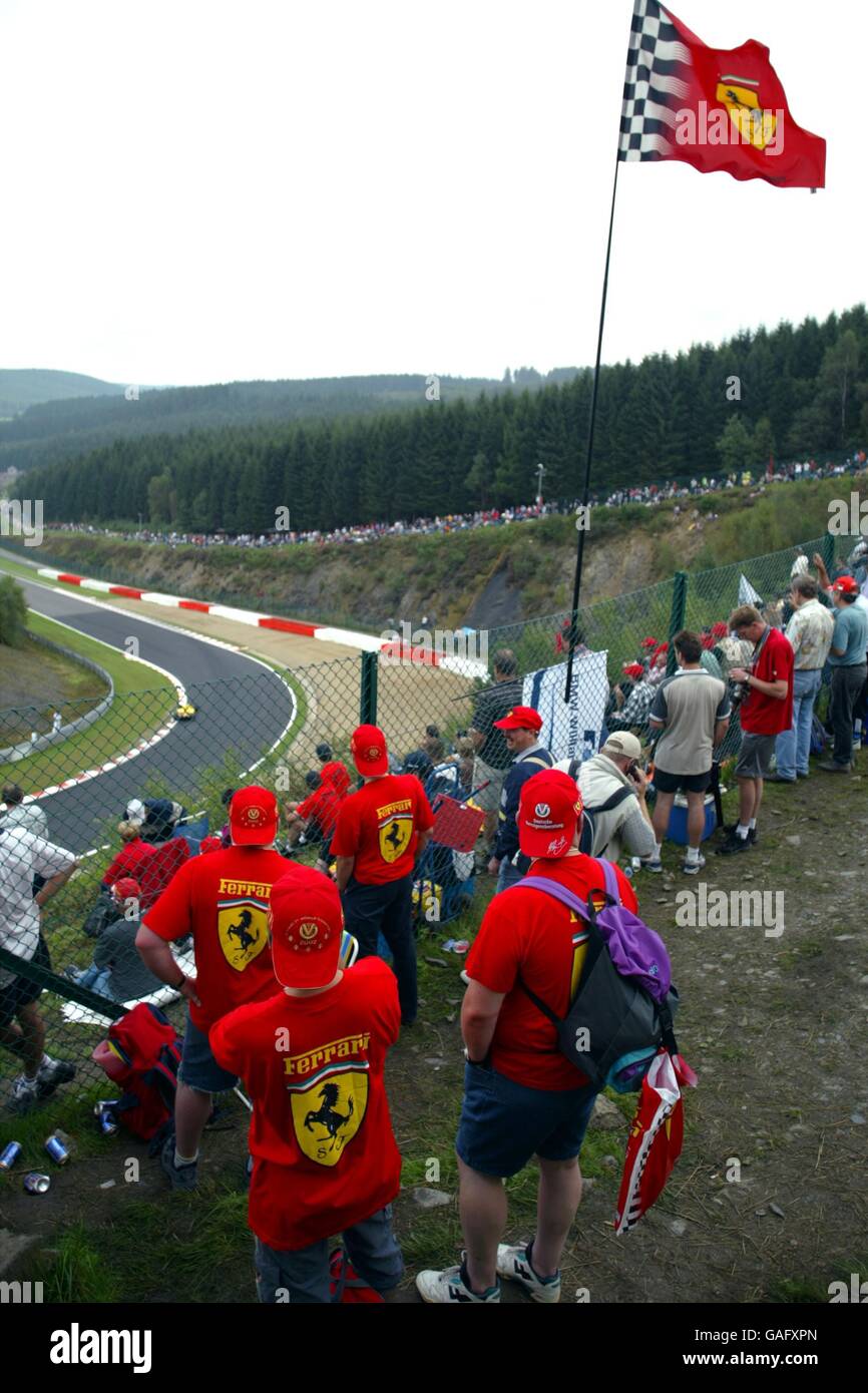 Formula One Motor Racing - Belgian Grand Prix - Qualifying. Ferrari ...