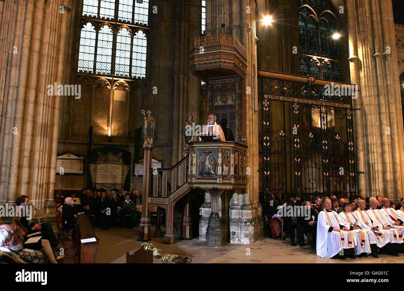 The Archbishop of Canterbury's Christmas sermon Stock Photo - Alamy The Archbishop of Canterbury's Christmas sermon Stock Photo - Alamy
