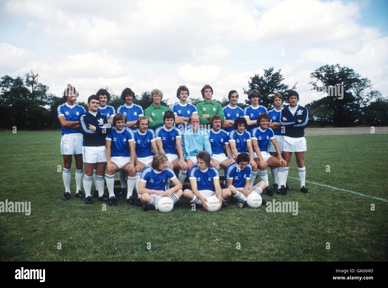 Birmingham City team group: (back row, l-r) Keith Bertschin, Mick ...