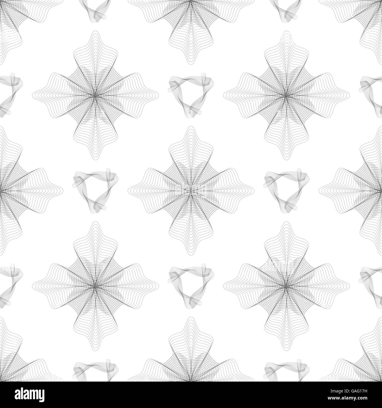 Seamless Rosette Pattern Stock Vector Image & Art - Alamy