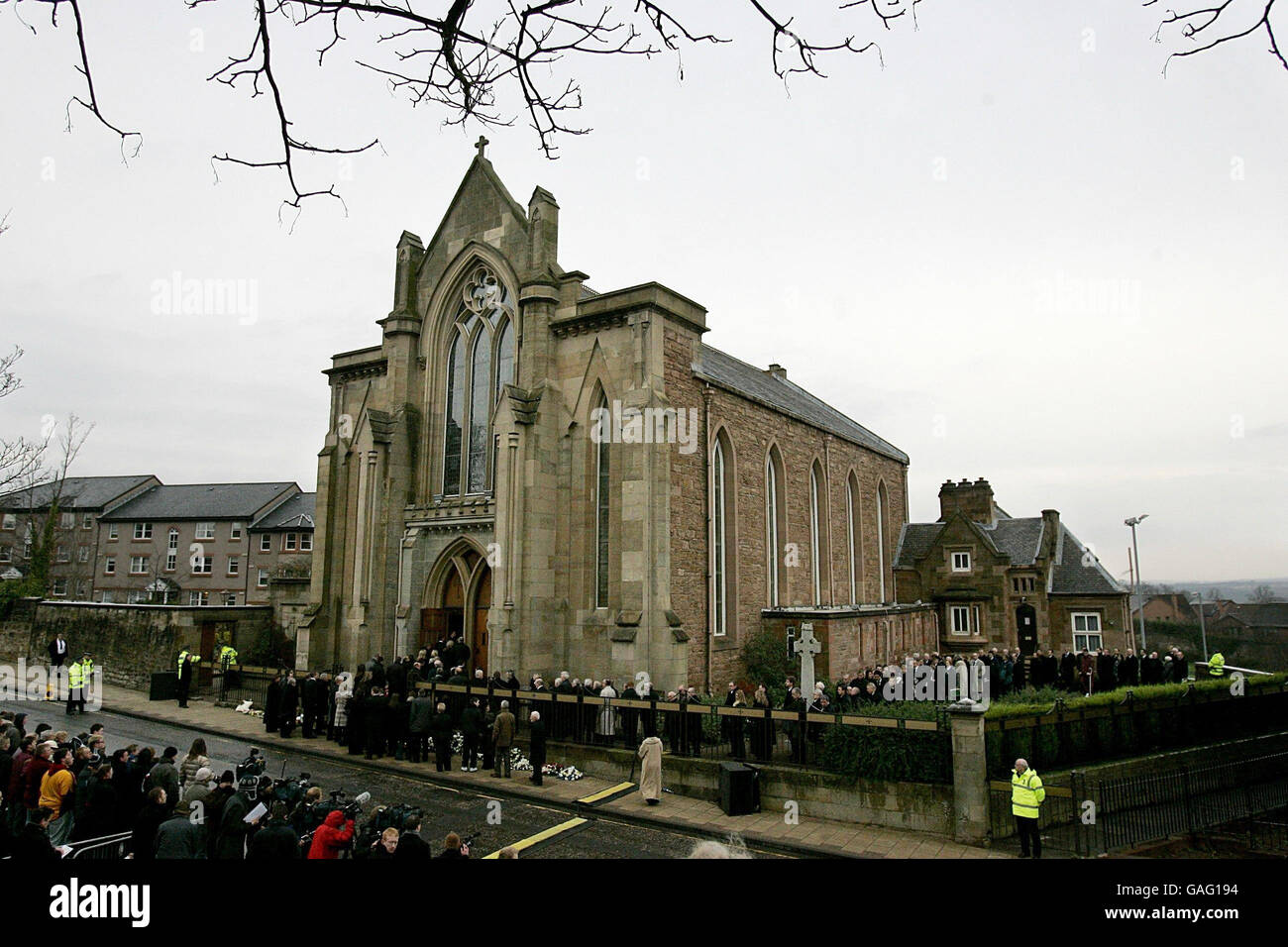 General view of St Mary's Church in Hamilton, Lanarkshire, as the ...