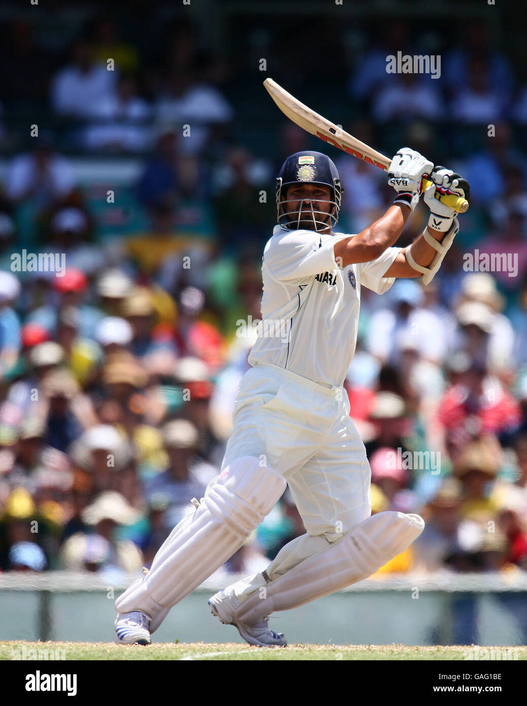 India's Sachin Tendulkar during day three of the second test at the SCG ...