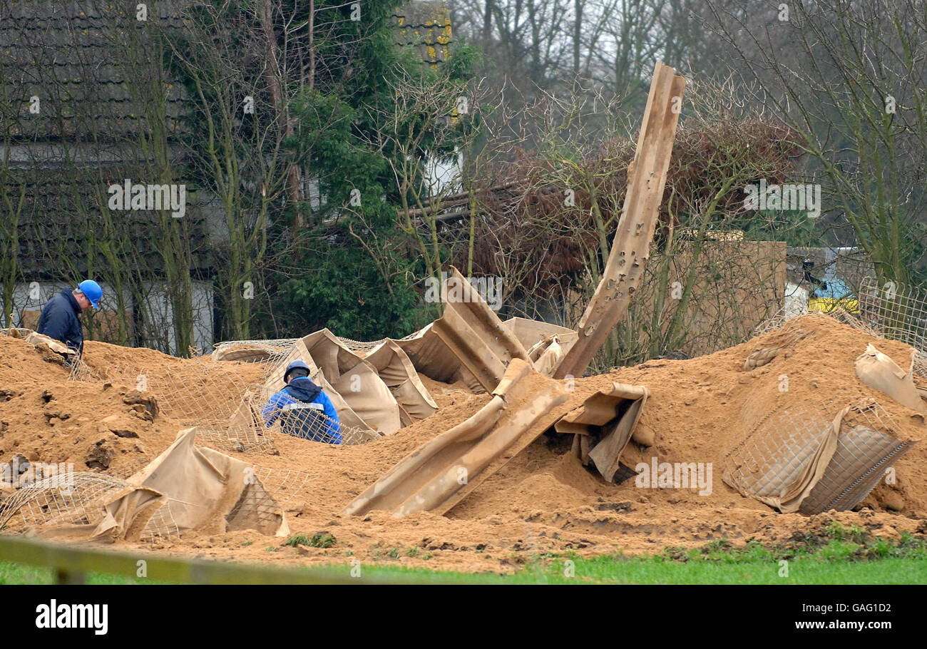 Controlled explosion crater hi-res stock photography and images - Alamy