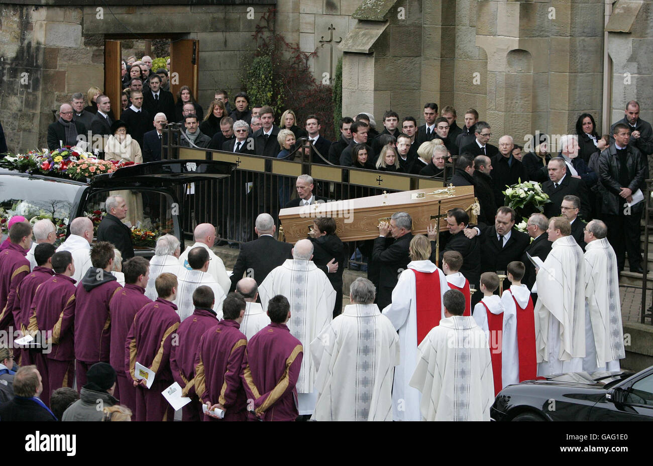 Phil O'Donnell funeral Stock Photo - Alamy