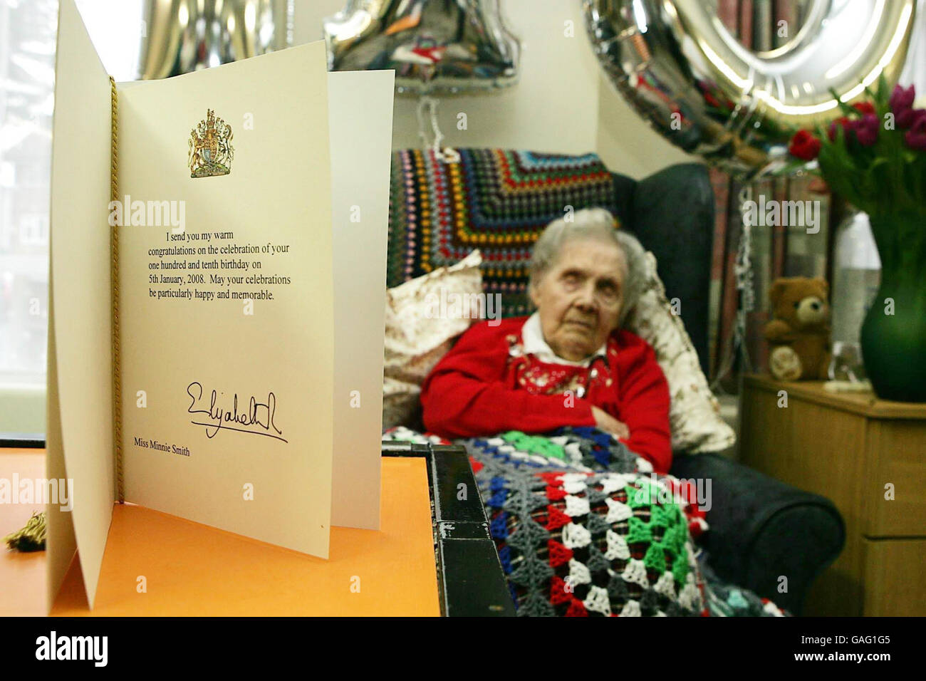 Minnie Smith's birthday Stock Photo - Alamy