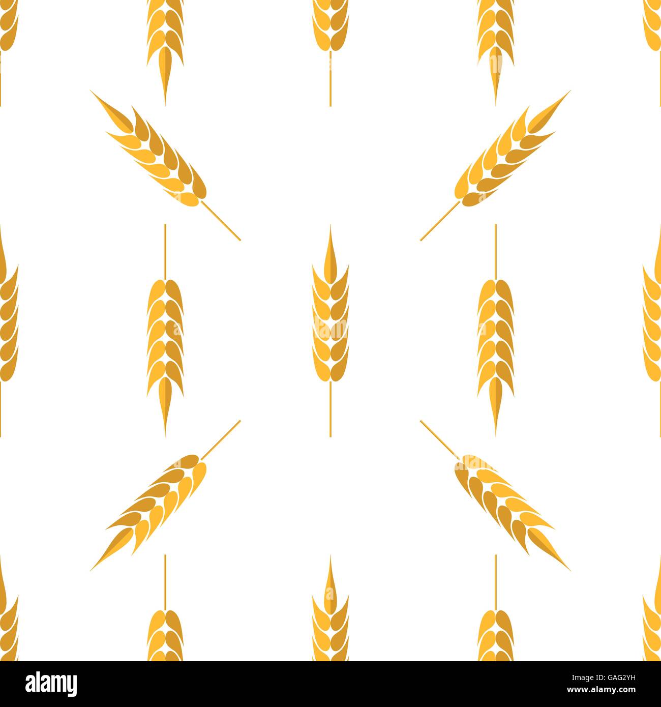 Seamless wheat ear pattern hi-res stock photography and images - Alamy