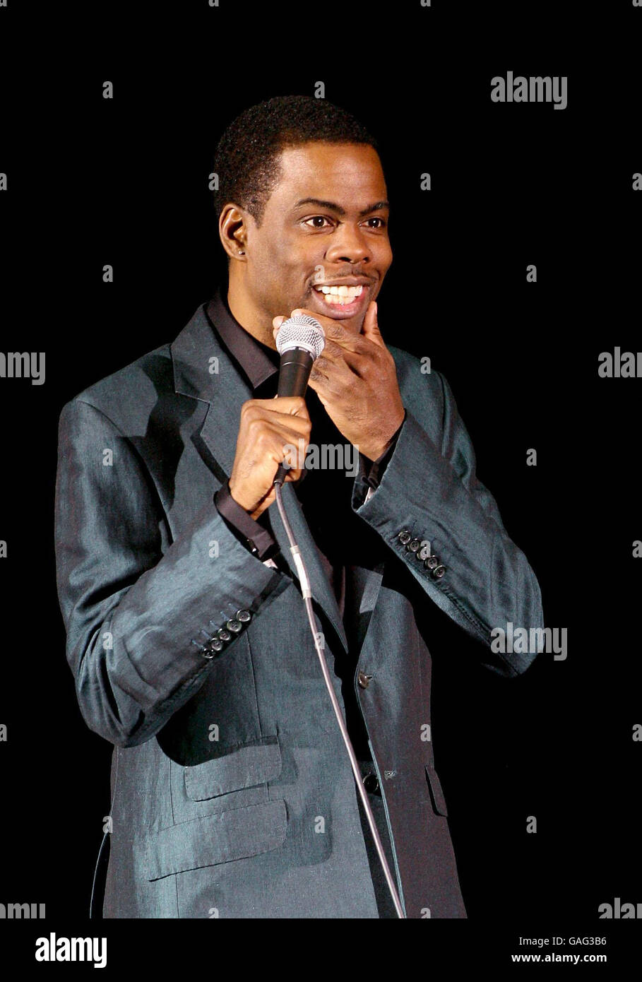 American comedian Chris Rock performs live at the Hammersmith Apollo in ...