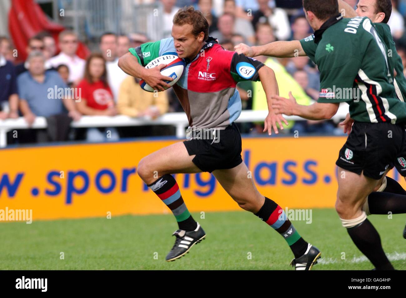 Nec harlequins nathan williams in action hi-res stock photography and ...