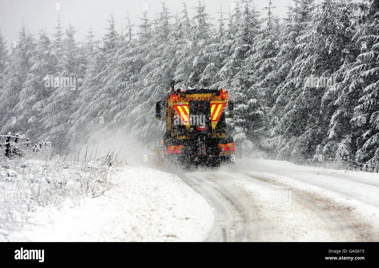 Snow hits the UK Stock Photo - Alamy