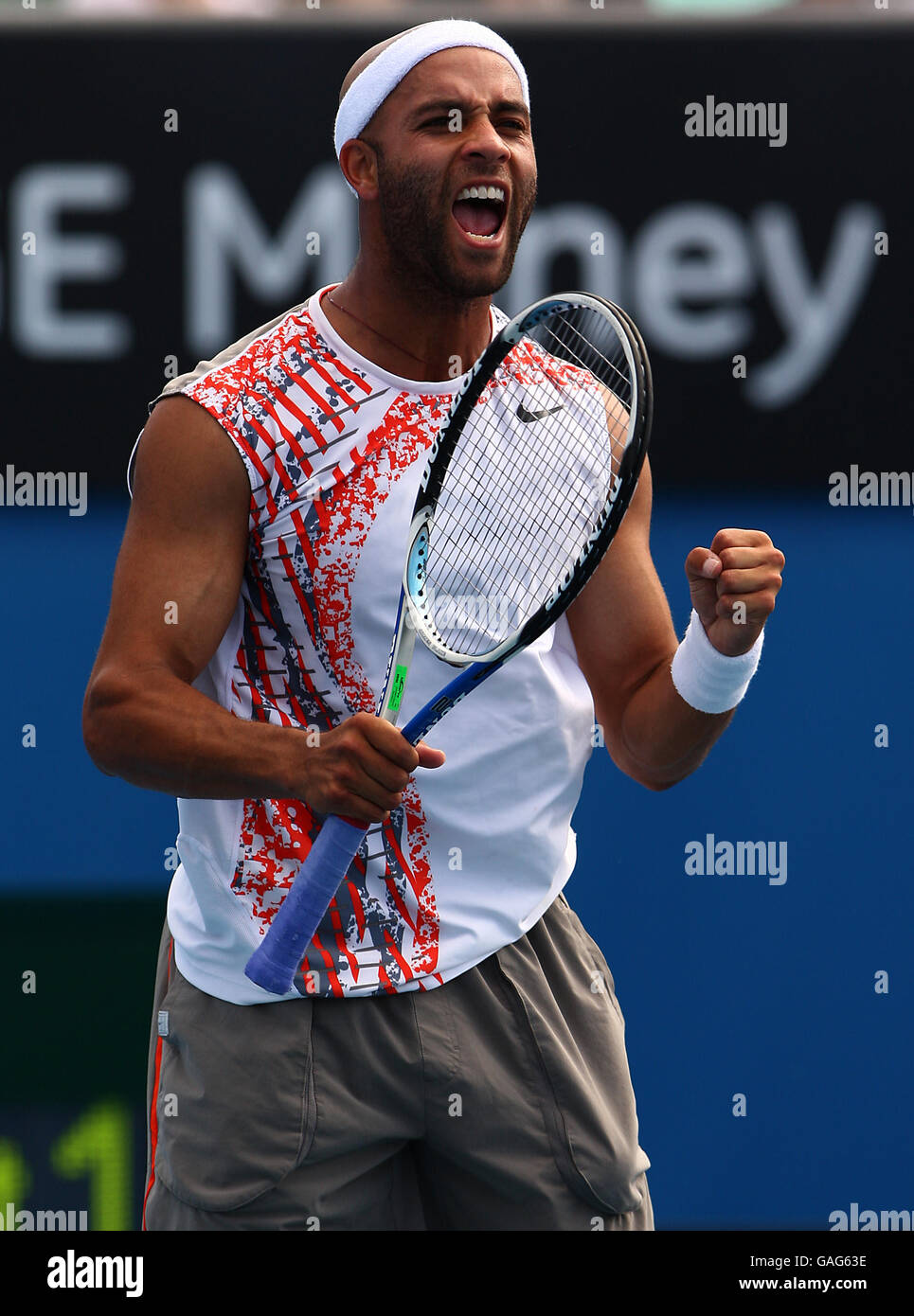 James blake tennis celebrates hi-res stock photography and images - Alamy