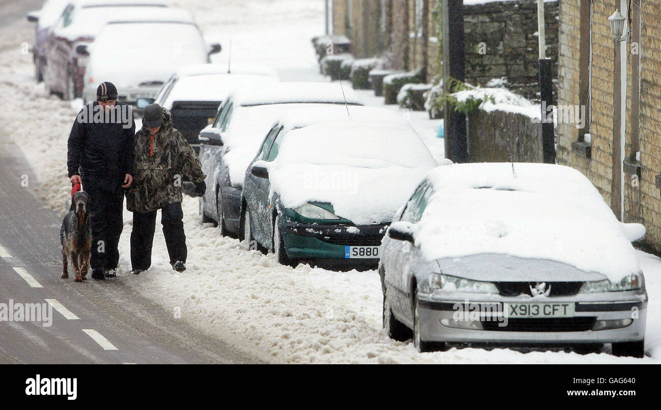Snow hits the UK Stock Photo - Alamy