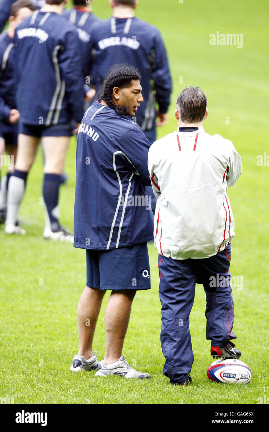 Rugbyu england full length back view talks talking standing england hi ...