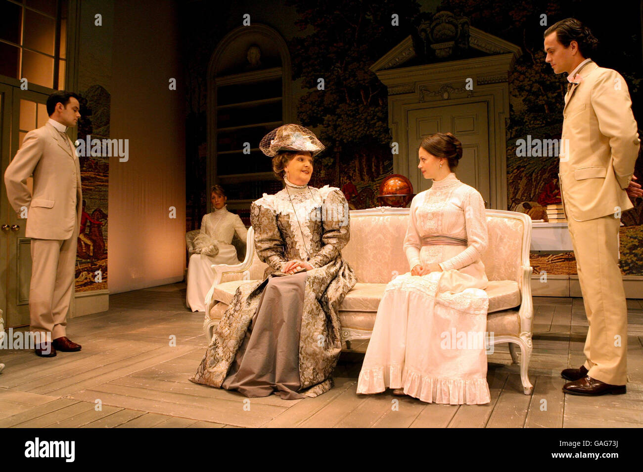 The cast of The Importance Of Being Earnest, (left to right; Harry ...