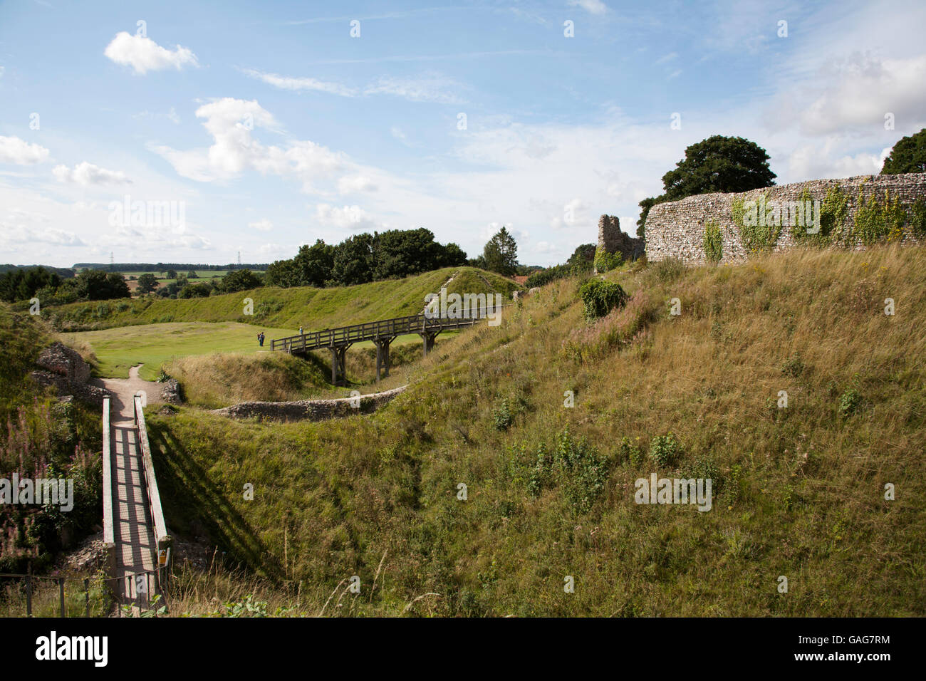 Castle Acre Castle Norfolk England Stock Photo - Alamy