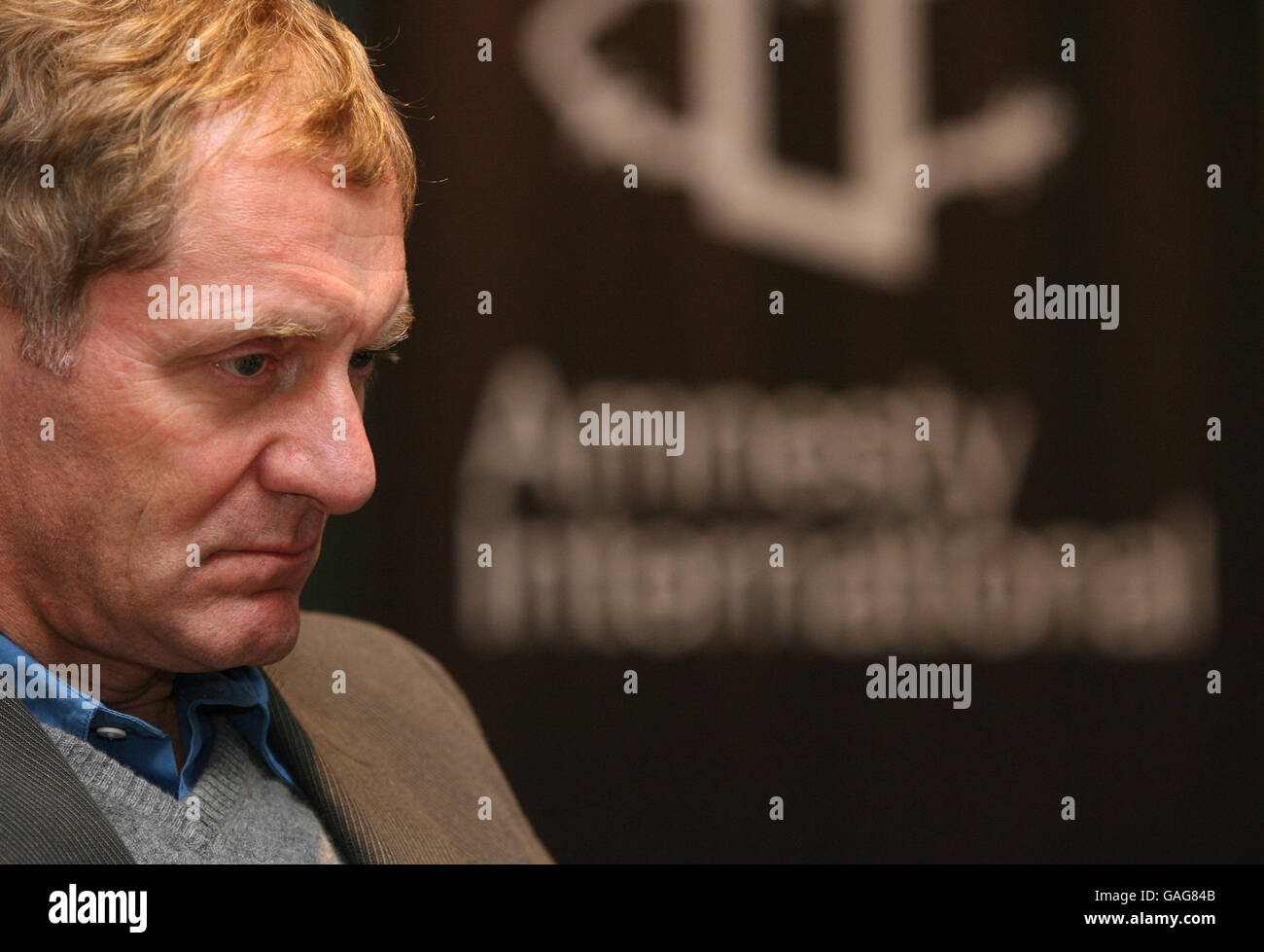 Poet Laureate Andrew Motion looks ahead during the book launch of ...
