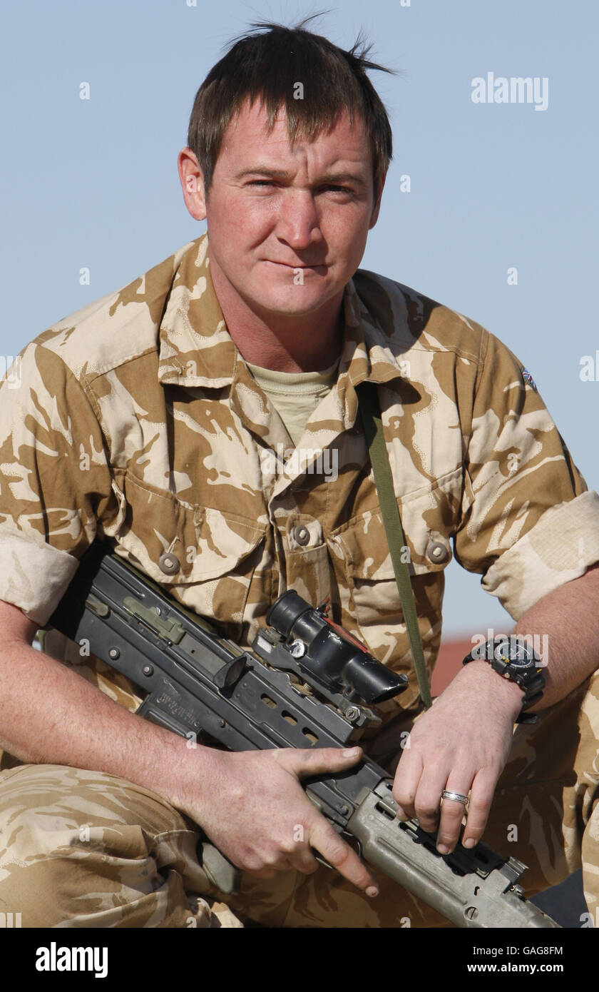 Corporal Kevin Walker, 31, of the Royal Electrical Mechanical Engineers ...