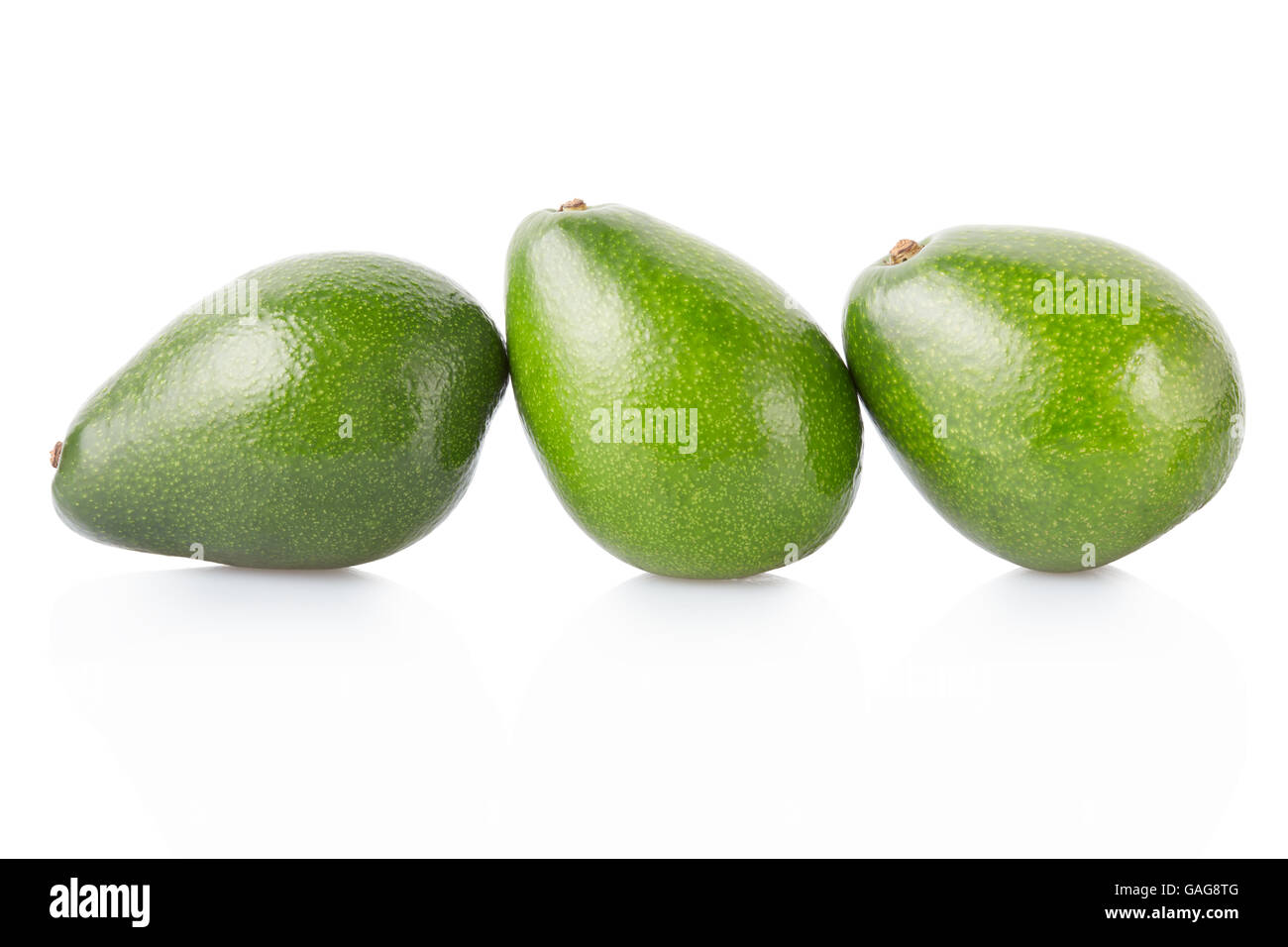 Avocado fruits group on white, clipping path Stock Photo - Alamy