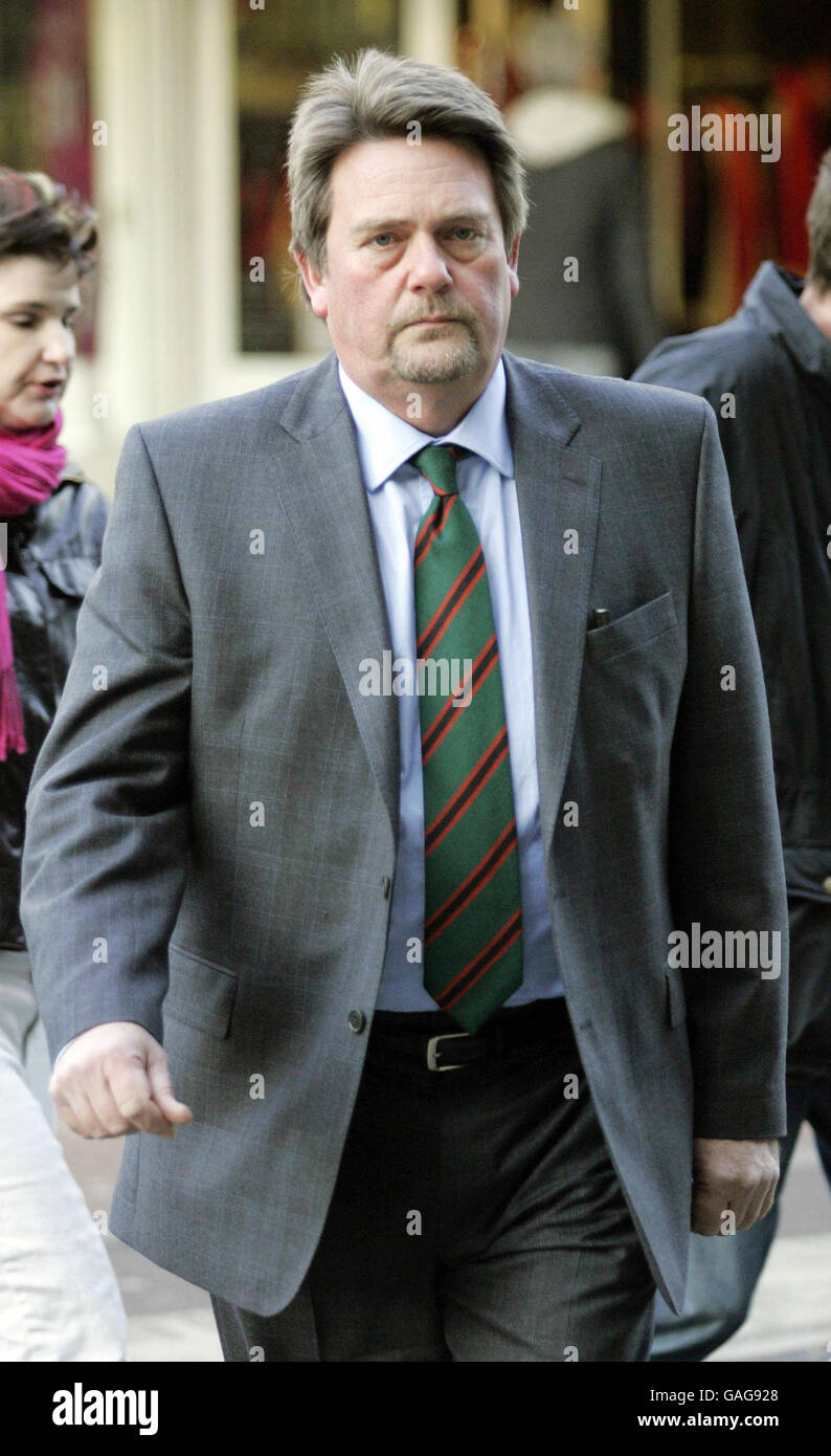 Doug Rigby arrives at Trowbridge Town Hall to hear the inquest into the ...
