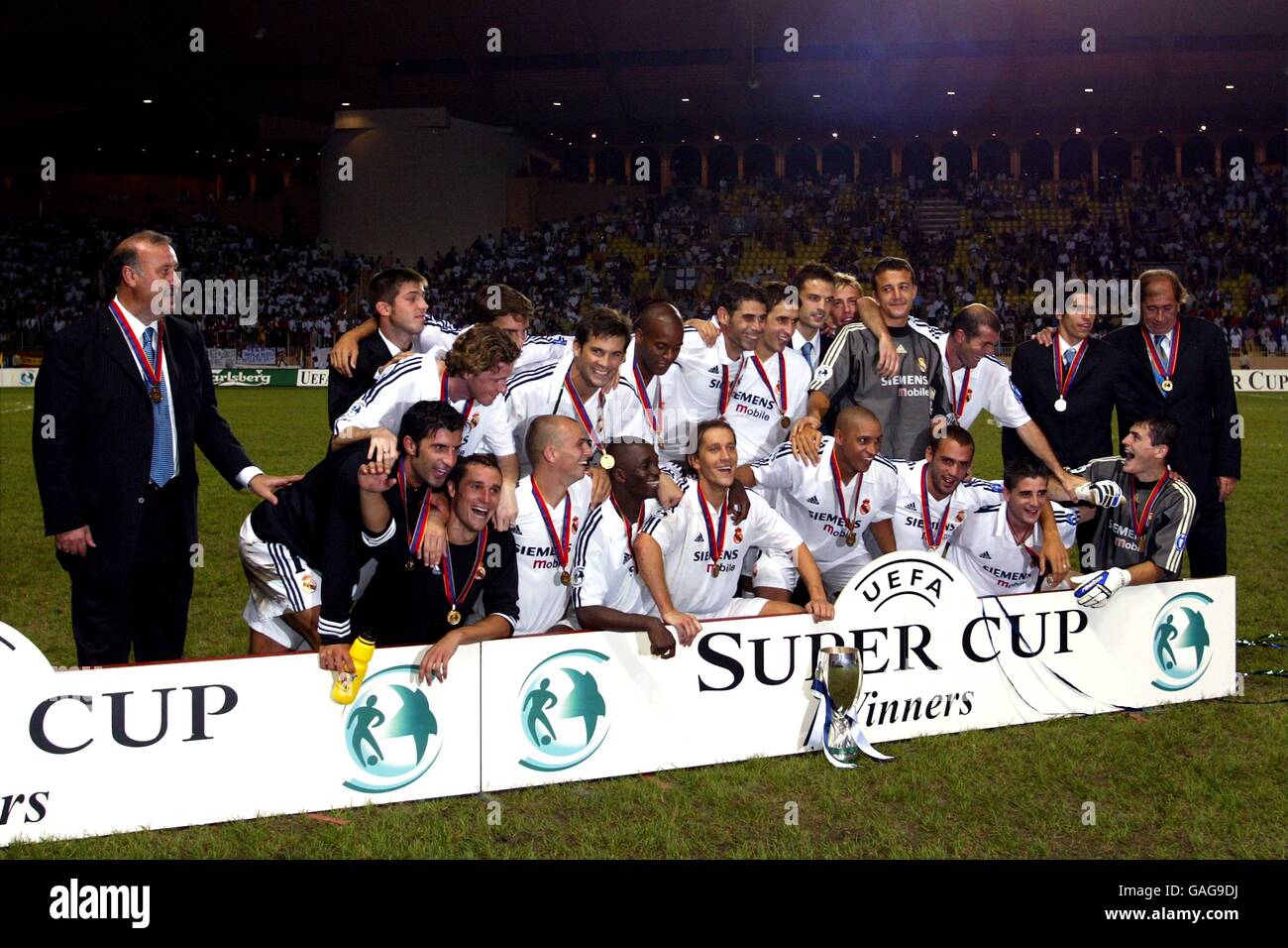 Soccer - UEFA Super Cup - Final - Real Madrid v Feyenoord Stock Photo ...