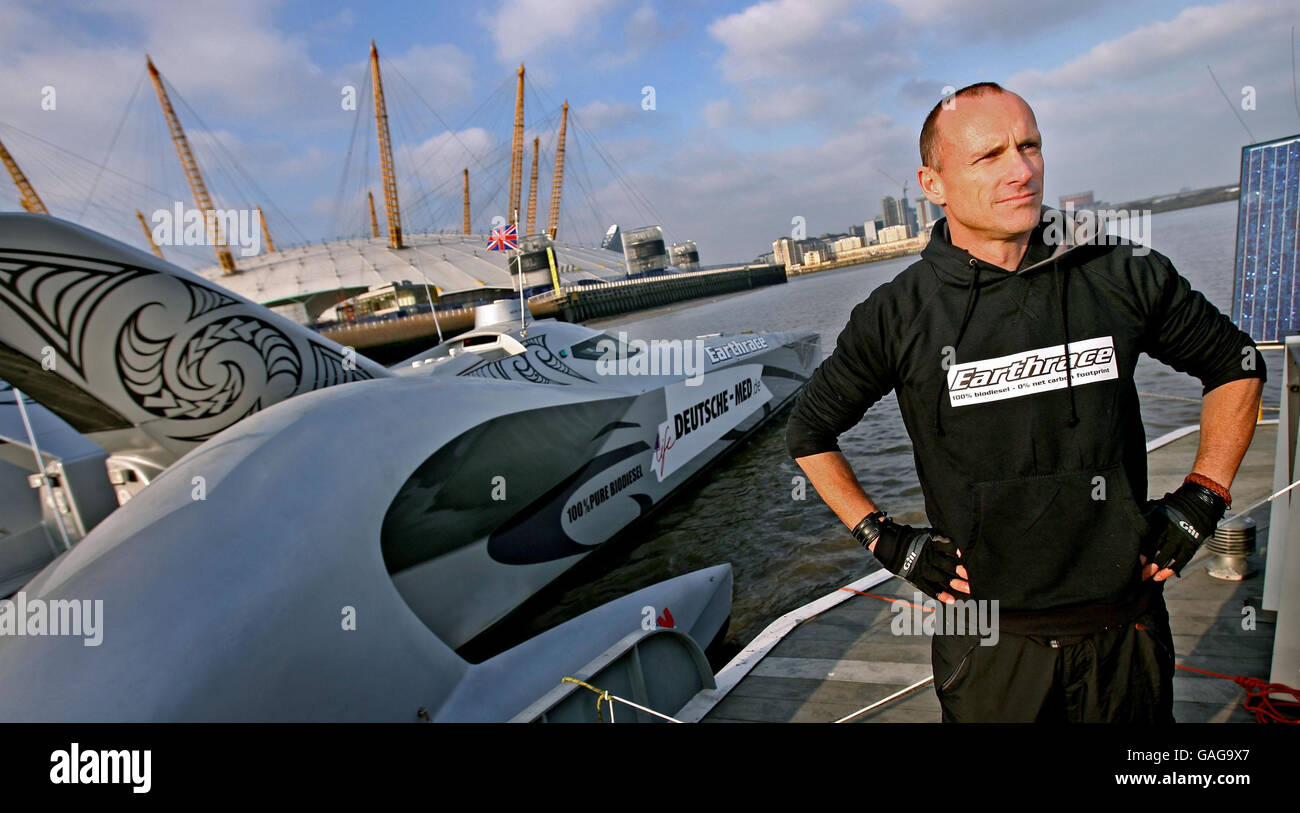 Earthrace Eco Boat Photocall - London Stock Photo - Alamy