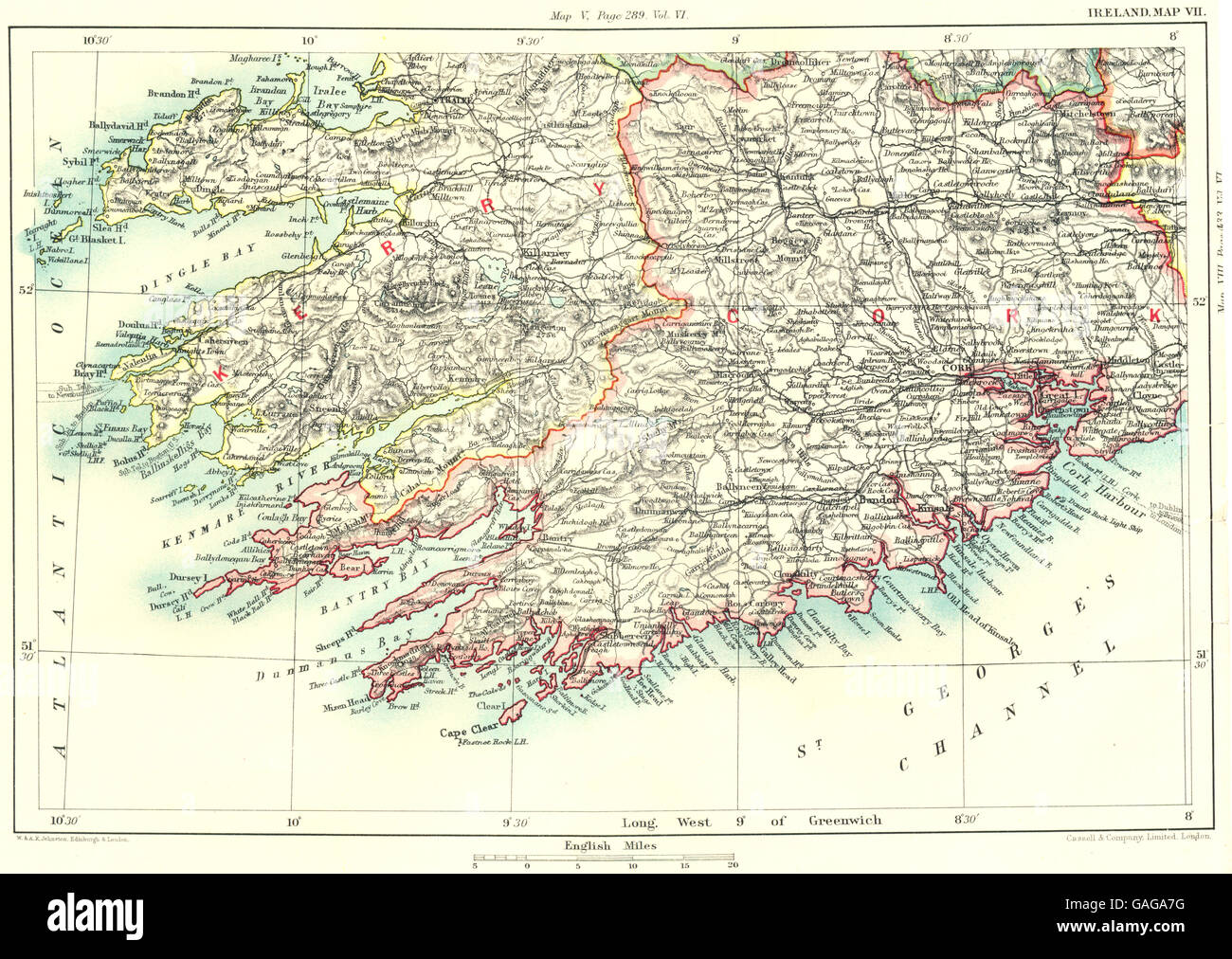 Bantry bay ireland map hi-res stock photography and images - Alamy