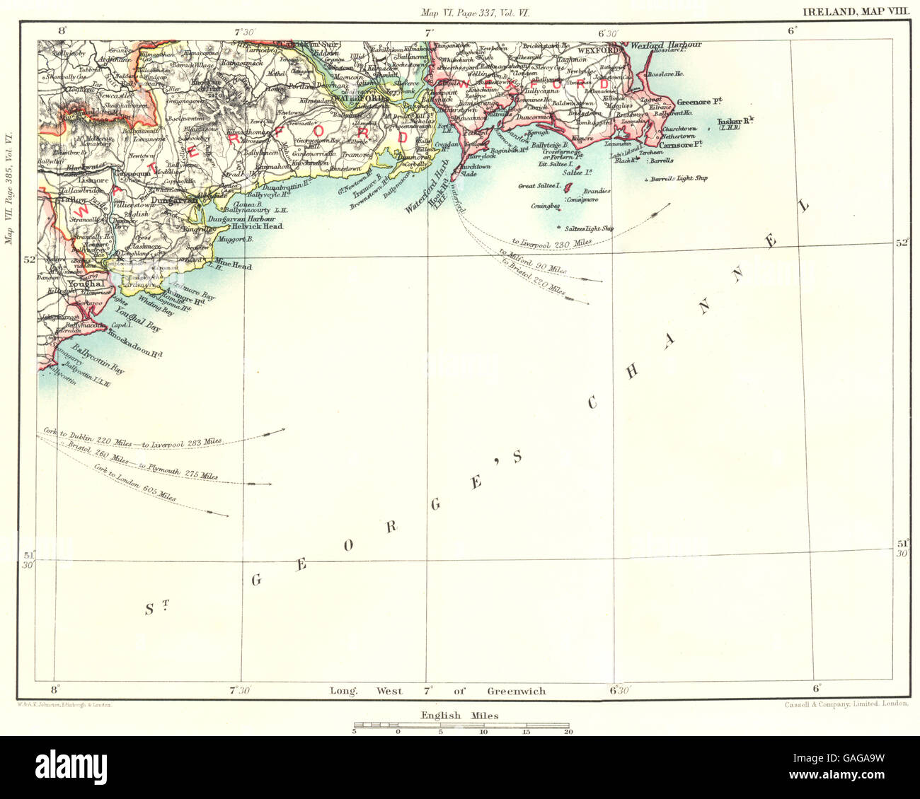 SE IRELAND COAST: Waterford Wexford Dungarvan Youghal Carnsore Point ...