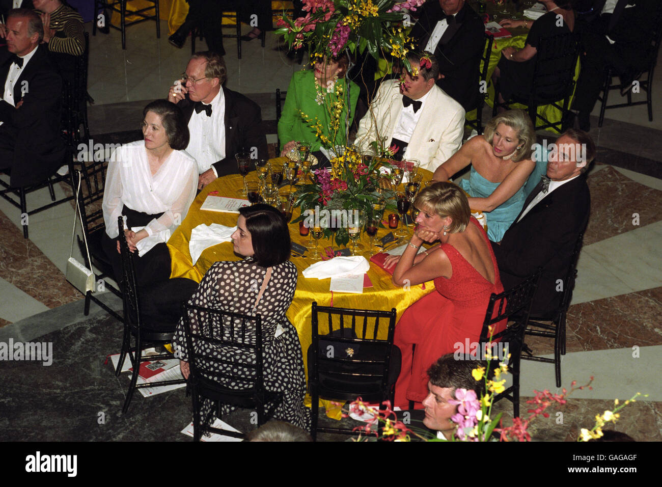 Princess Diana in Washington with Lucia Flecha de Lima (to her left ...