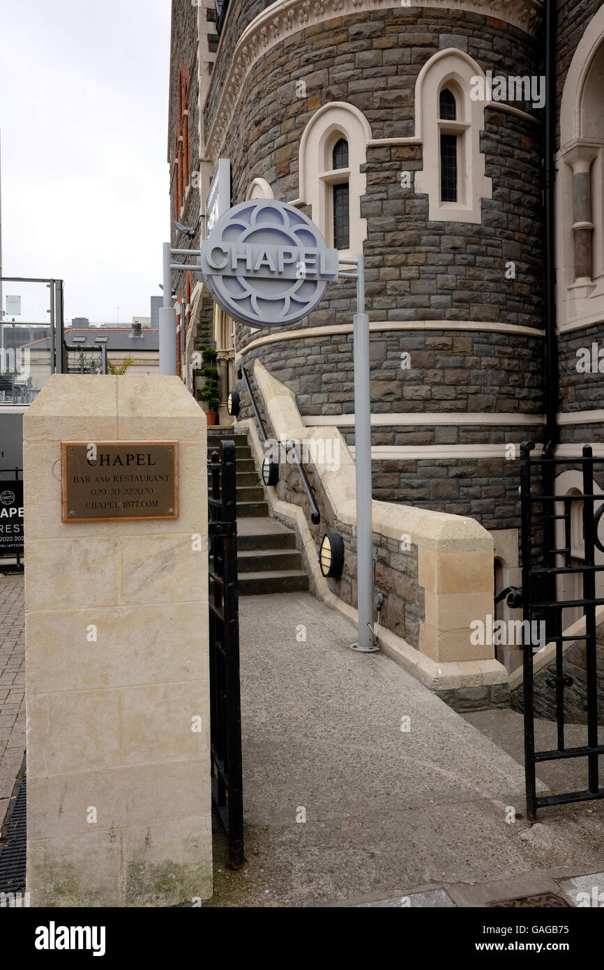 Entrance for The Chapel, popular and trendy café, restaurant and bar in ...