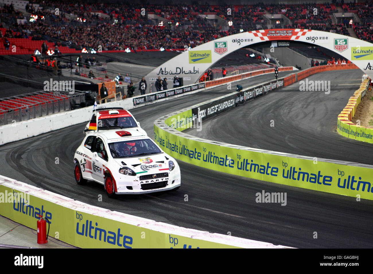 Motor racing race of champions wembley stadium hi-res stock photography ...
