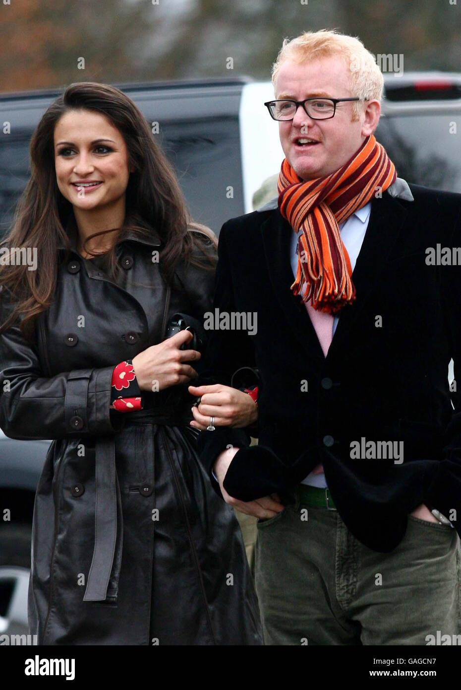 Chis Evans & his wife Natasha Shishmanian arrive for the wedding of ...