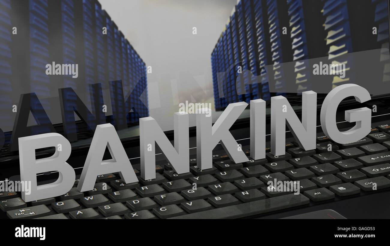 Banking - Concept on Computer Keyboard Stock Photo - Alamy
