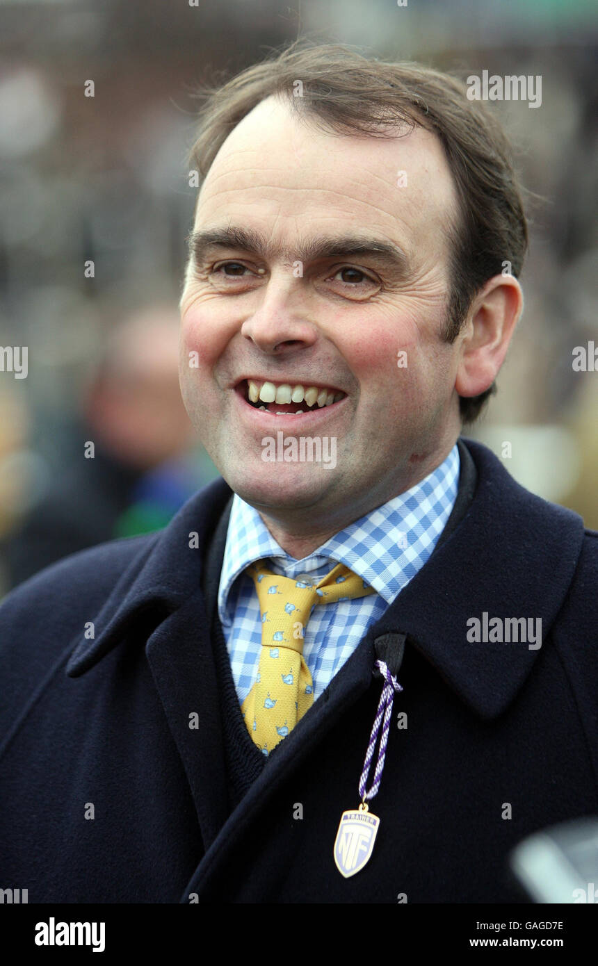 Trainer alan king at cheltenham racecourse hi-res stock photography and ...