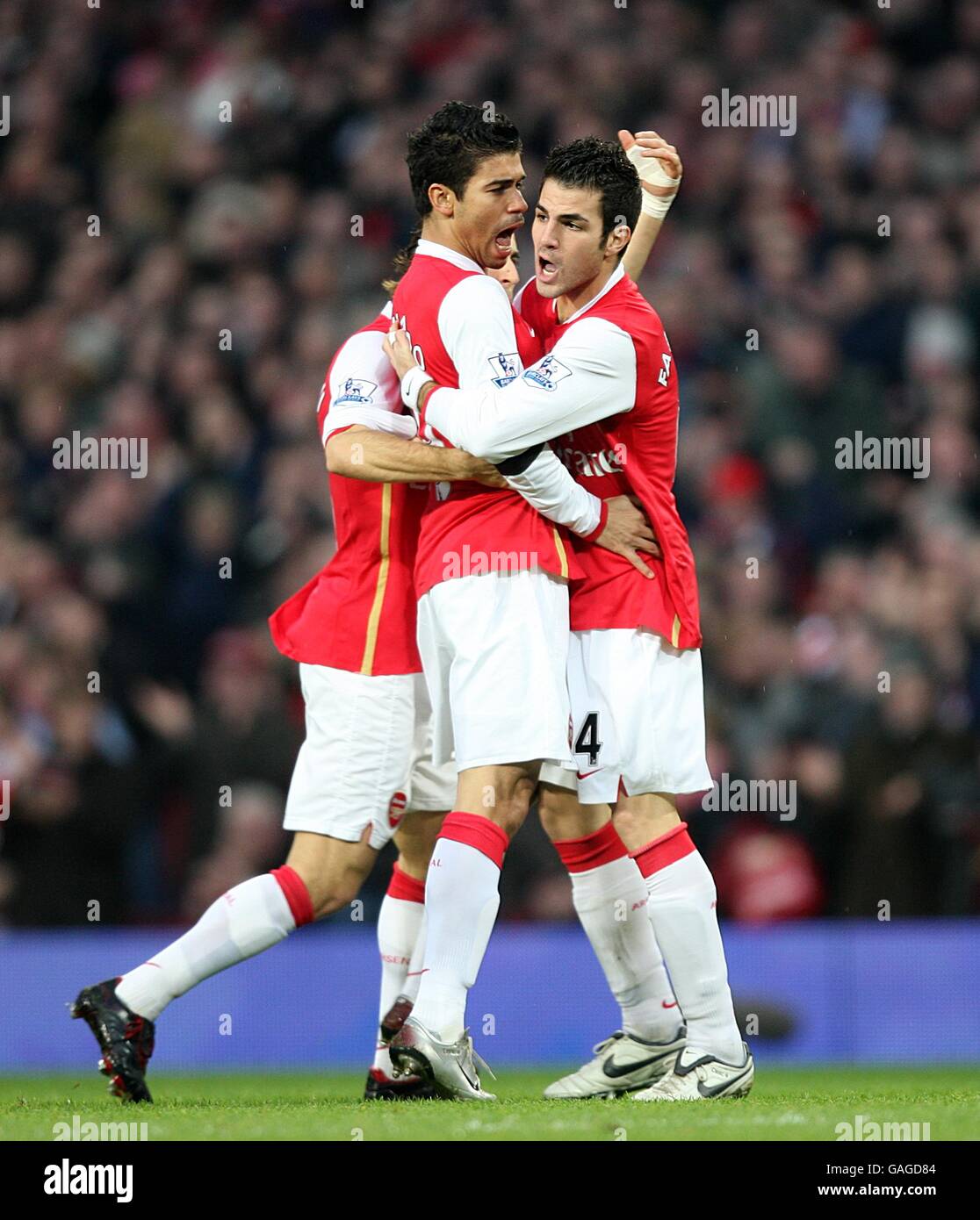Arsenal's Da Silva Eduardo celebrates scoring his sides first goal of ...