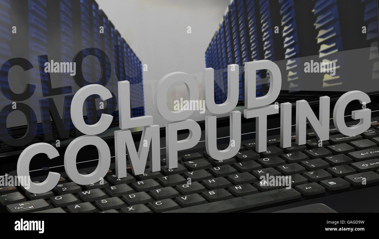 Cloud Computing Concept on Computer Keyboard Stock Photo - Alamy