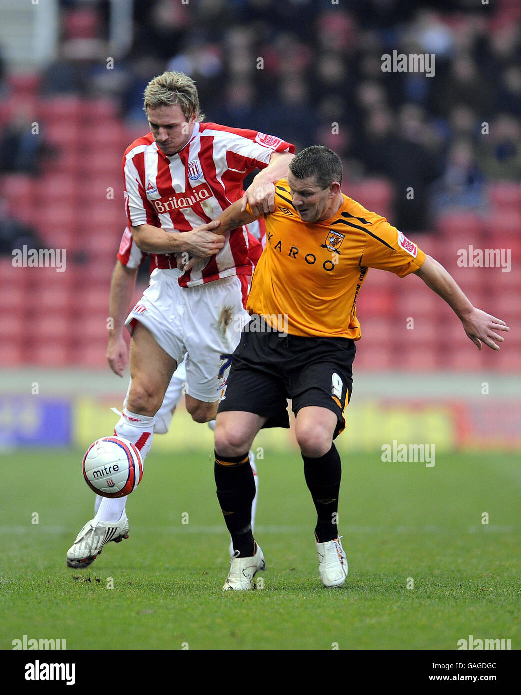 In the coca cola championship match at britannia stadium hi-res stock ...