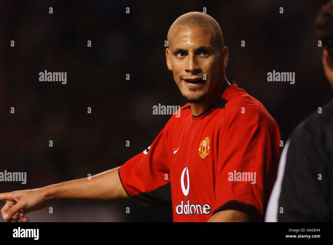 Rio ferdinand of manchester united football club hi-res stock ...