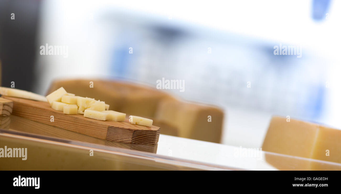 Original italian Parmesan cheese, photo taken in a street market in ...