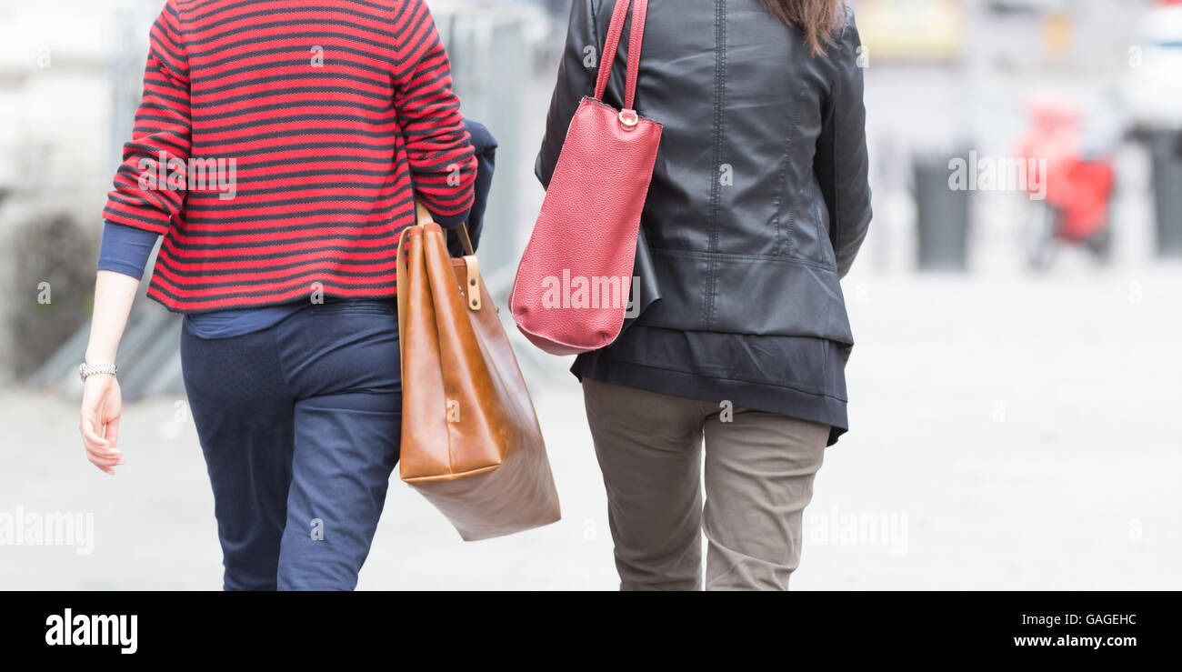 People shopping outdoor in the street, urban concepts Stock Photo - Alamy