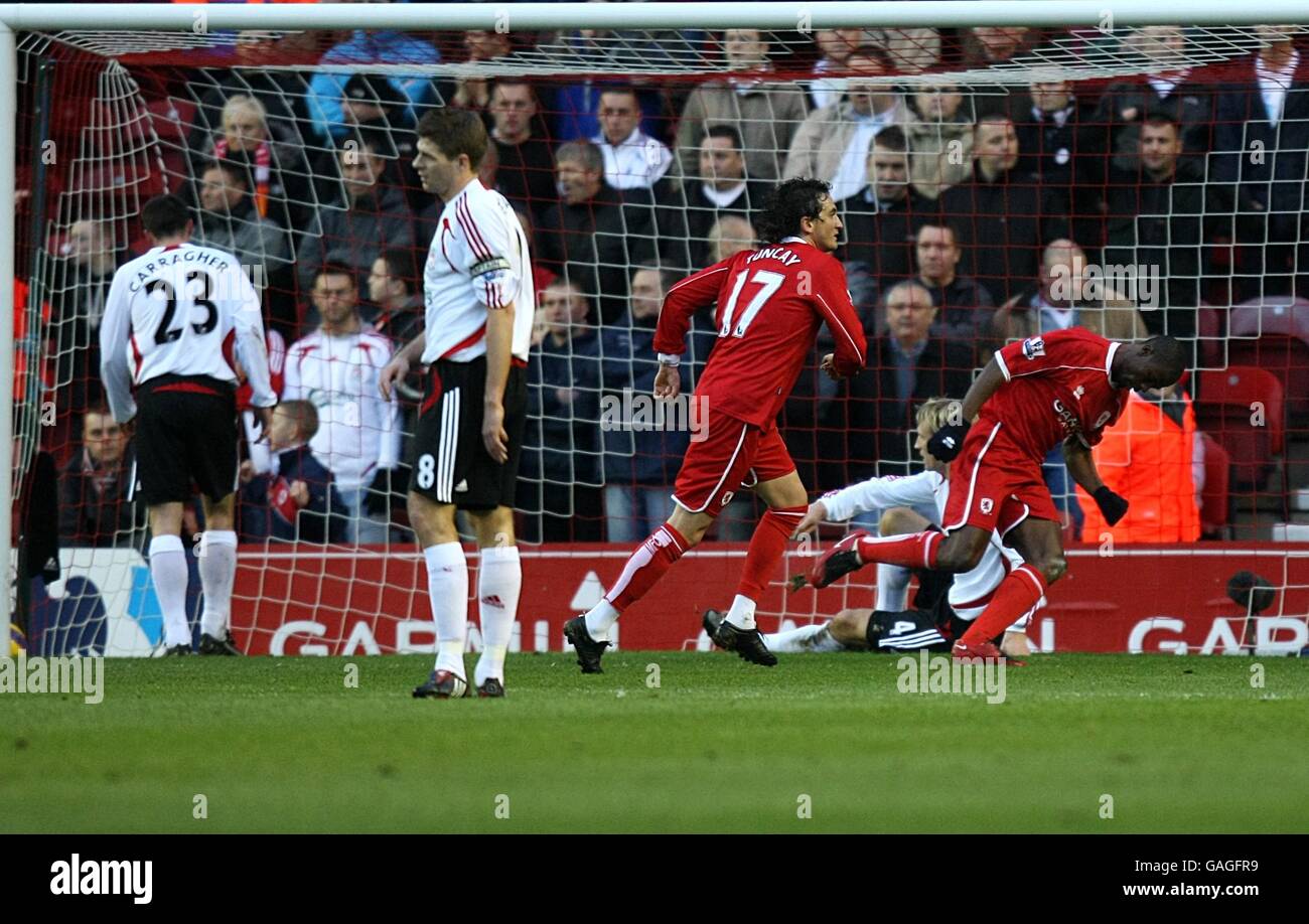 George boateng celebrates hi-res stock photography and images - Alamy
