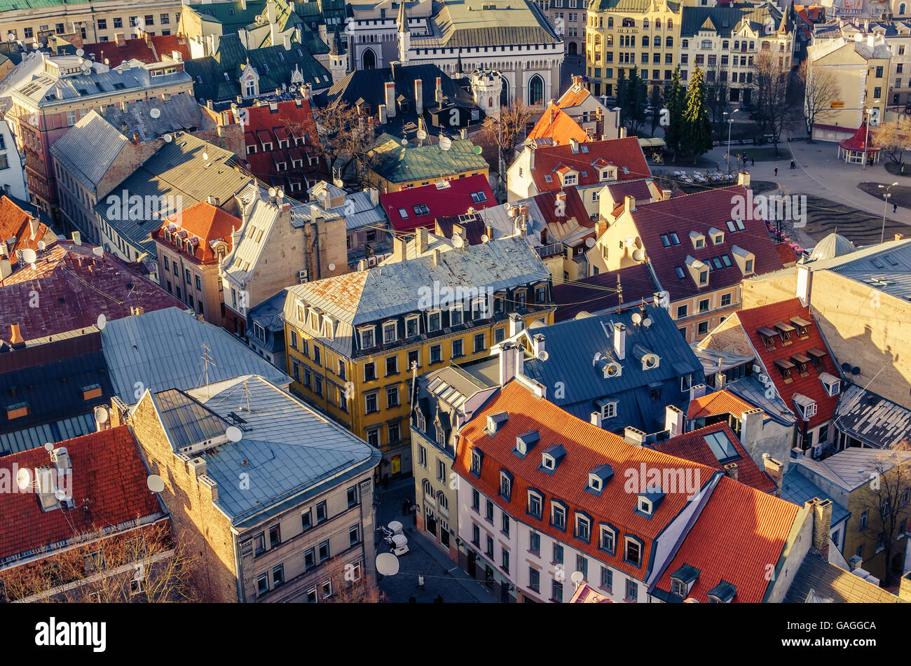 Riga latvia aerial hi-res stock photography and images - Alamy