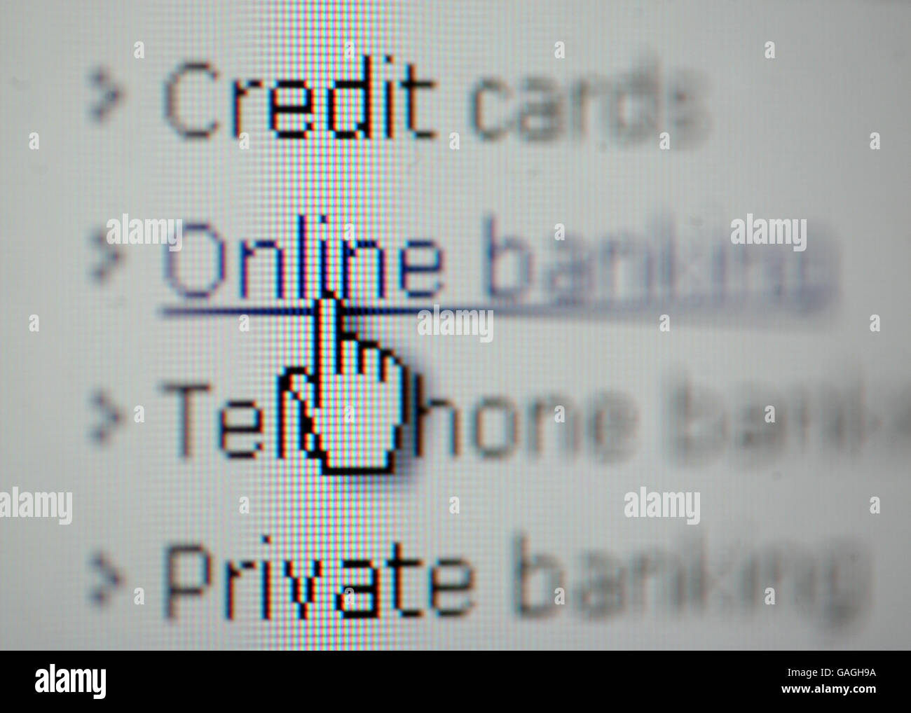 Online banking screenshot Stock Photo - Alamy