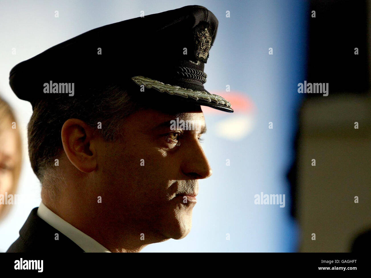 British Airways captain Peter Burkill, 43, reads out a statement about ...